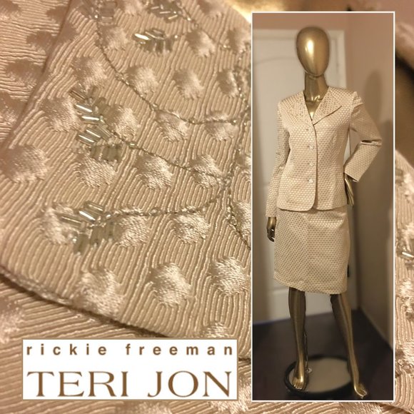 Rickie Freeman for Teri Jon | Skirts | Rickie Freeman For Teri Jon Silk ...